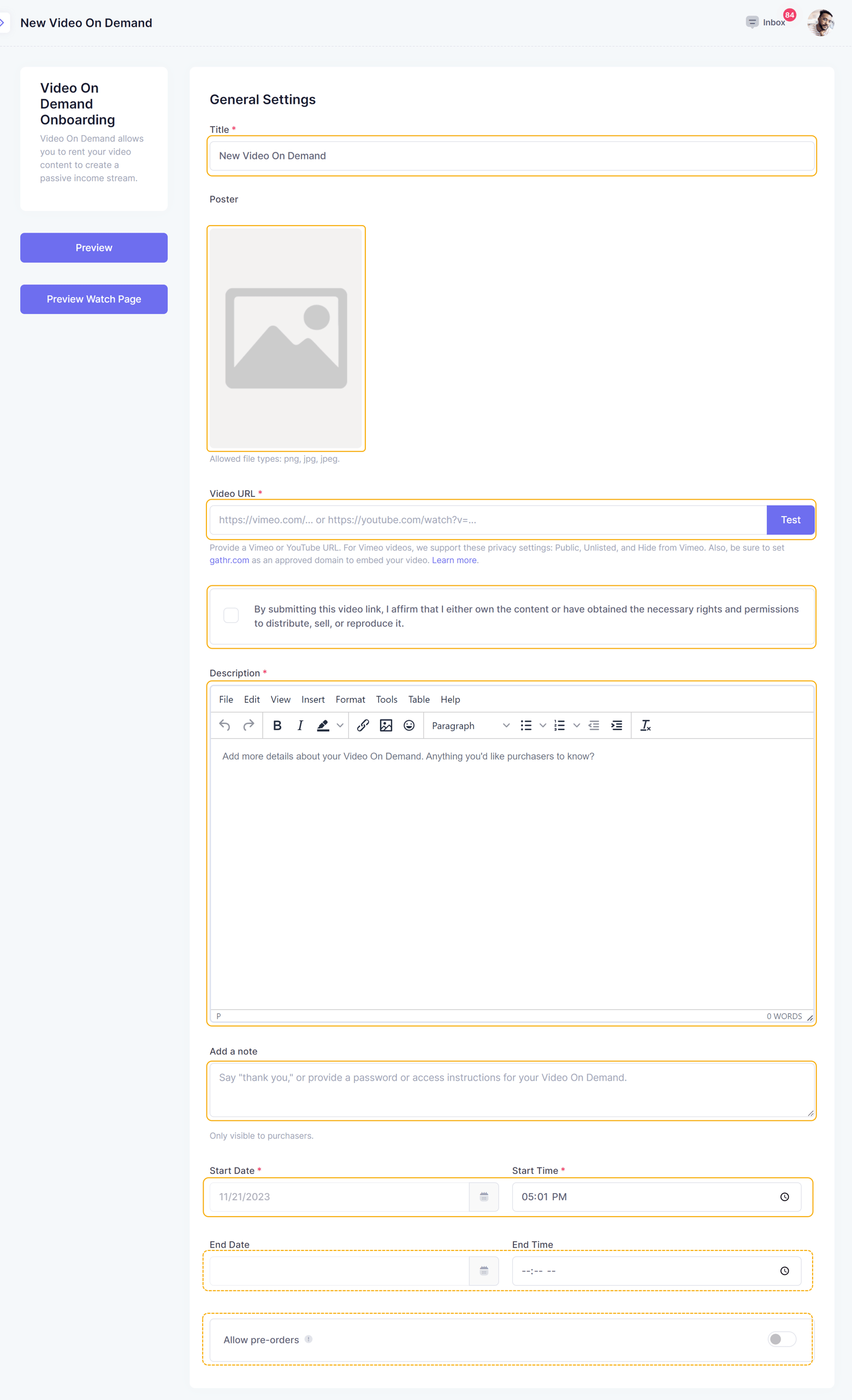 How to Create and Manage a Video on Demand