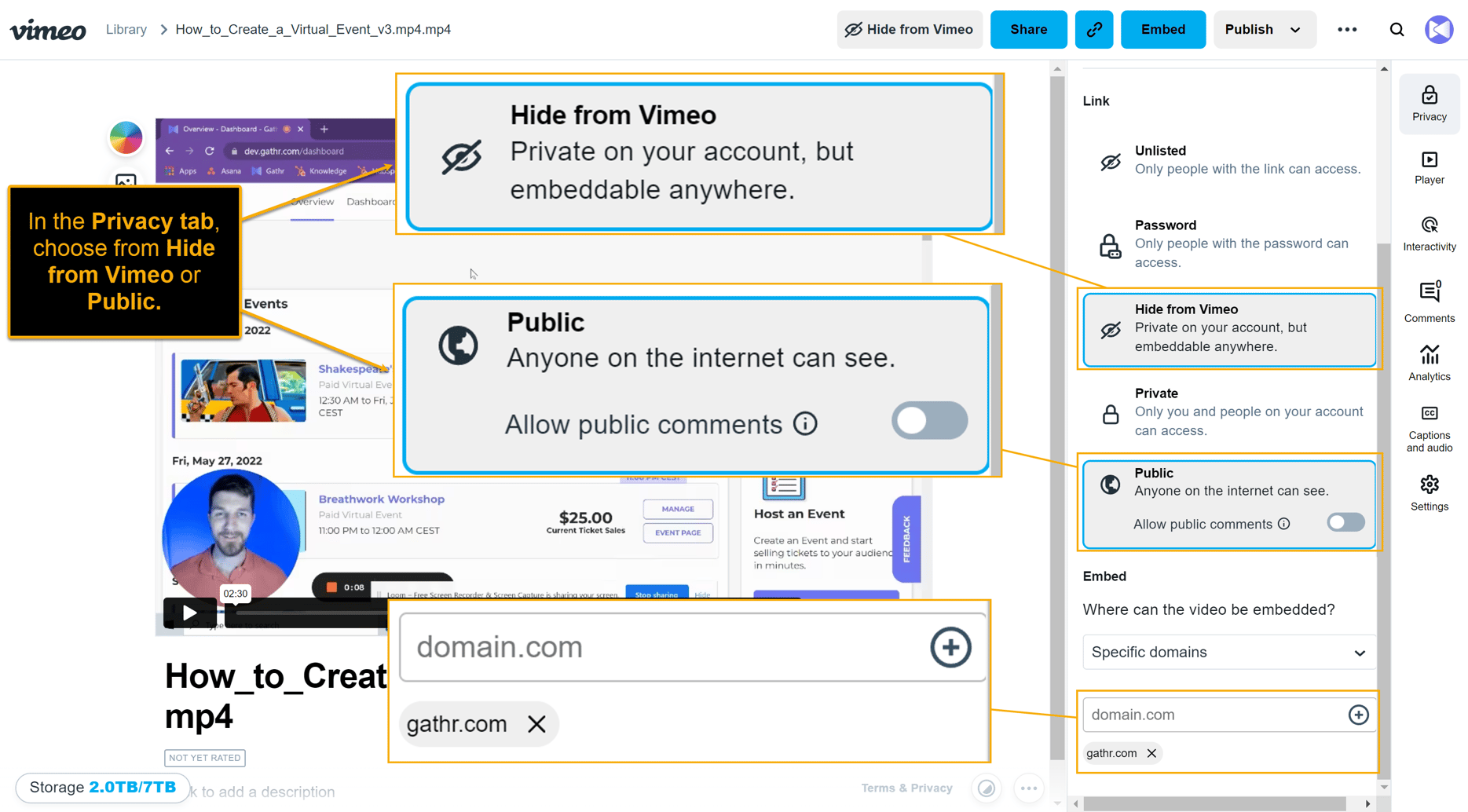 How to Create and Manage a Video on Demand